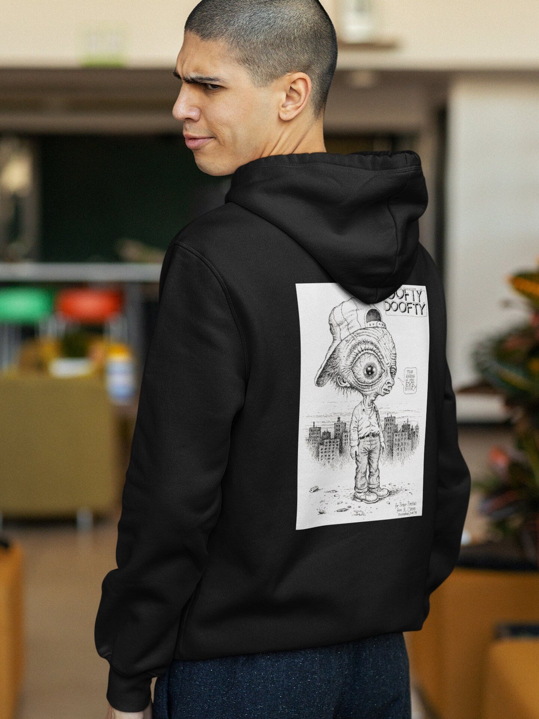 Oofty Doofty Unisex Hoodie Vintage Robert Crumb Illustration, Karma of ...