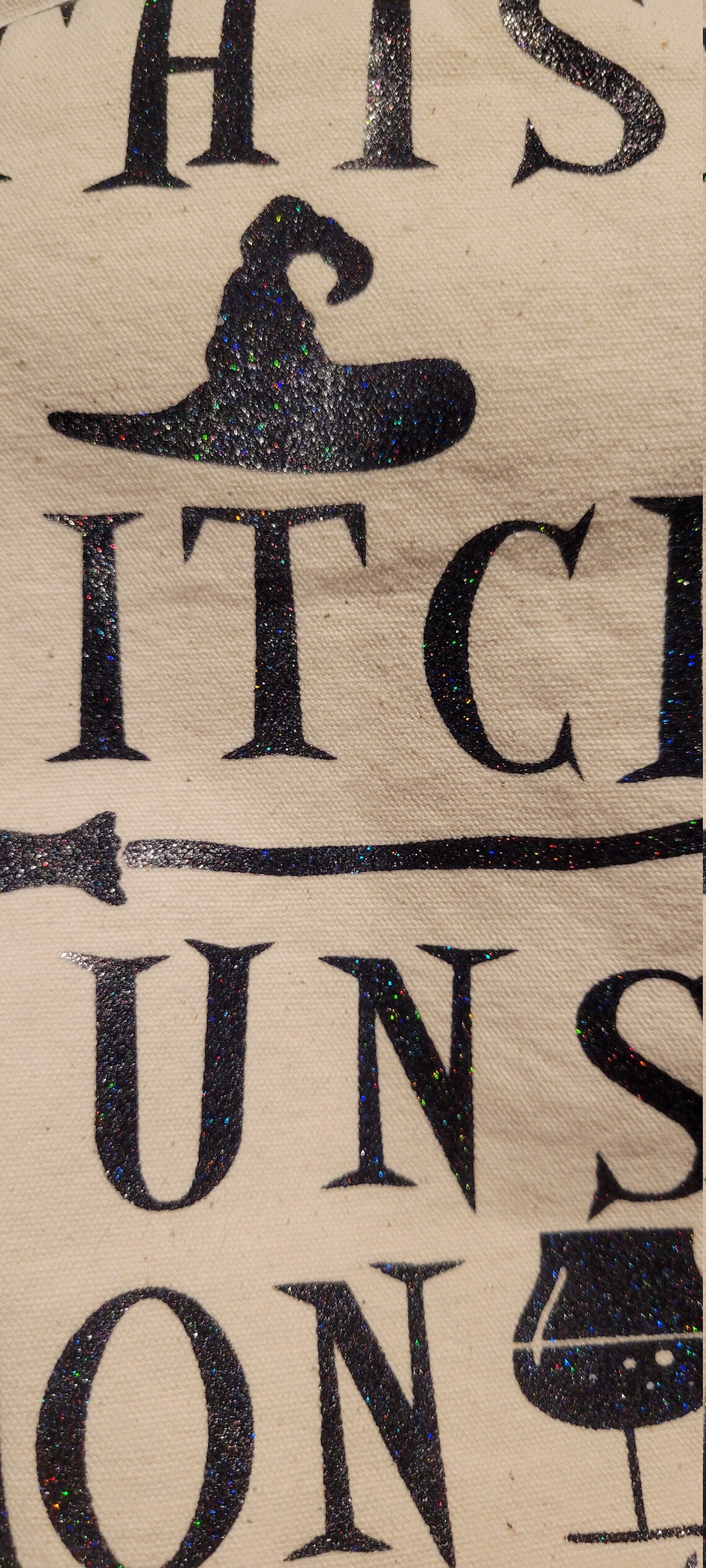 This Witch Runs on Boos Alcohol Gift Bag Witch Bag Reusable Cotton ...