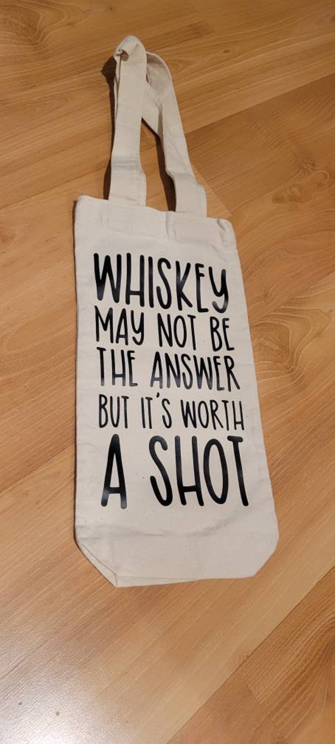 Whiskey May Not Be the Answer but It's Worth A Shot Gift Tote Bag - Etsy