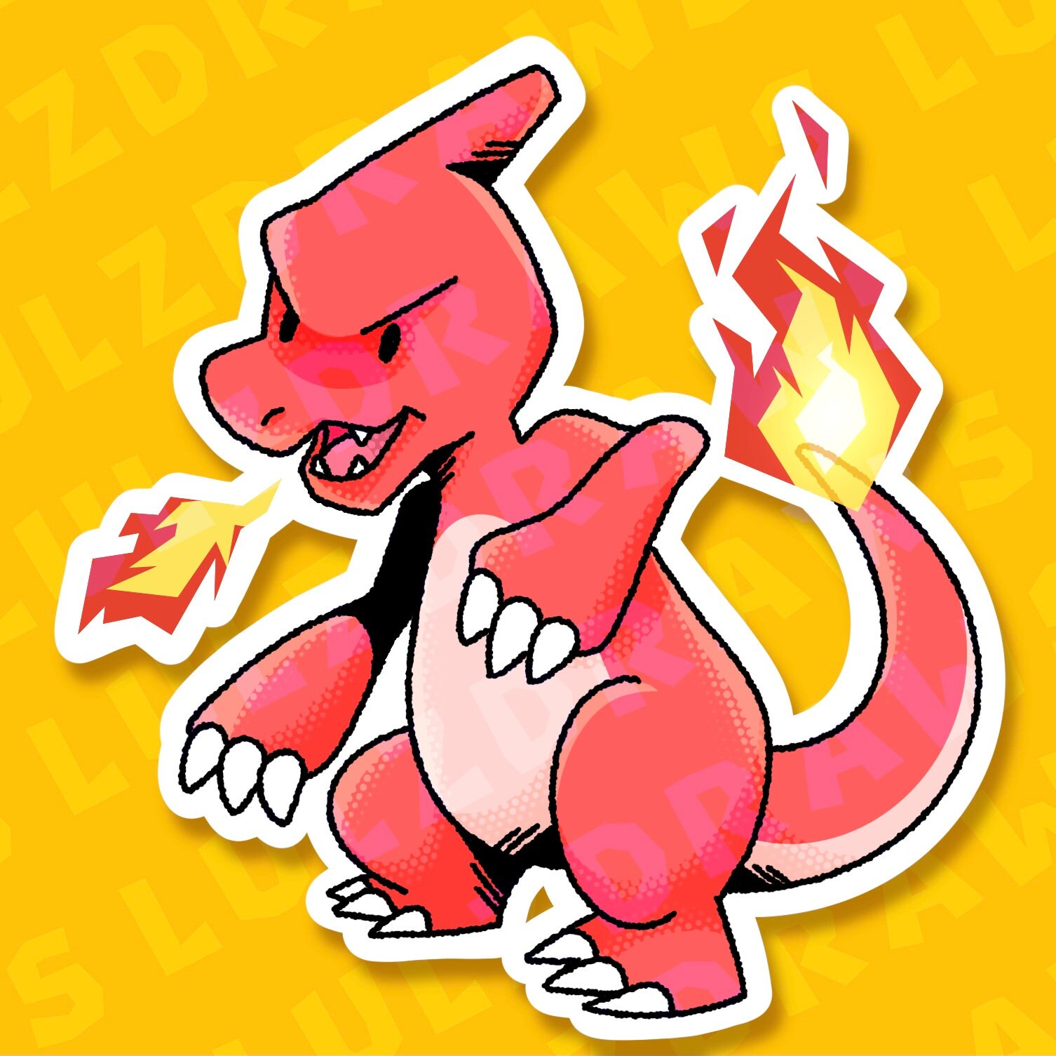 Cute Pokémon Charmander Line Vinyl Stickers 004-006 - Etsy