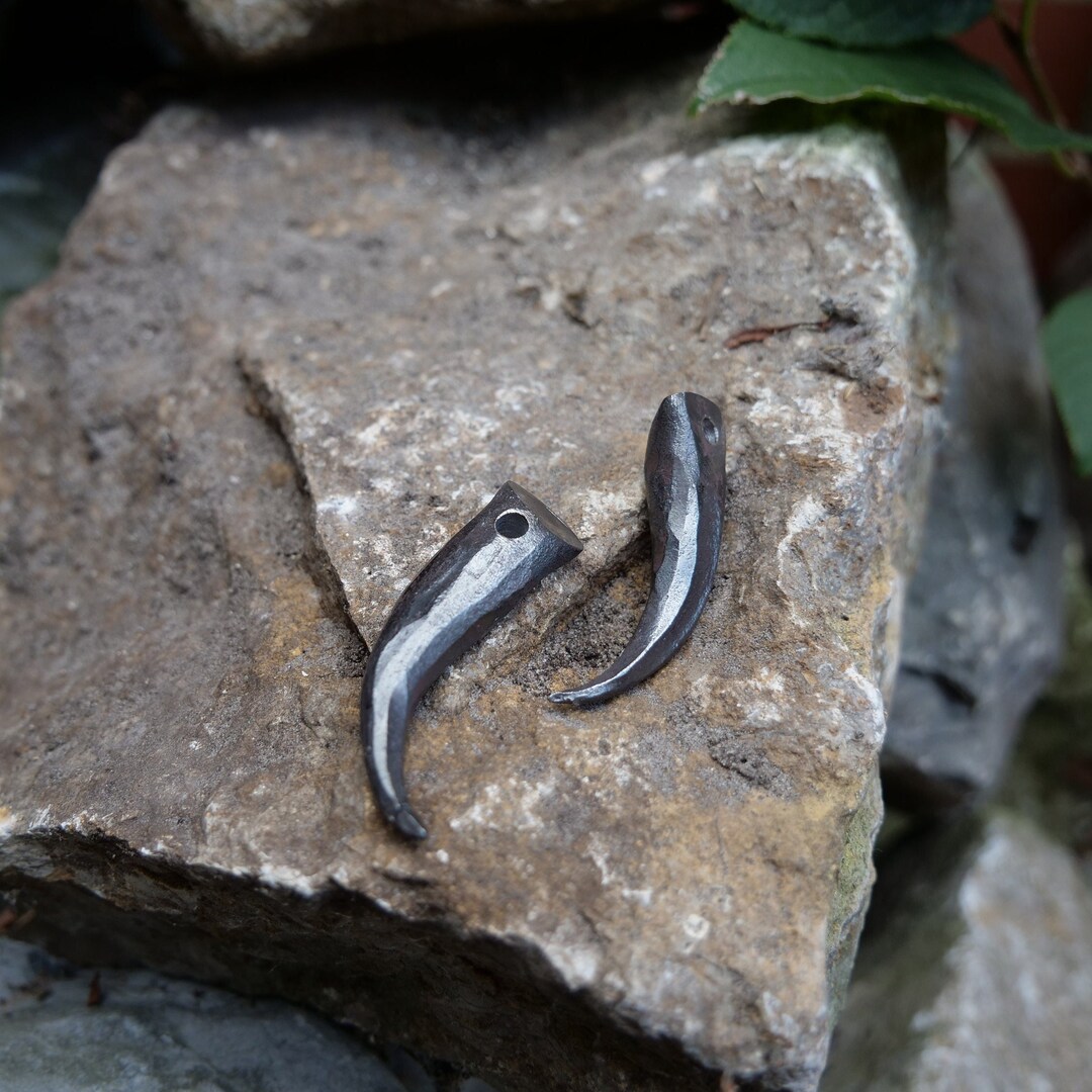 Necklace Talon or Fang / Forged / Wild in Metal - Etsy