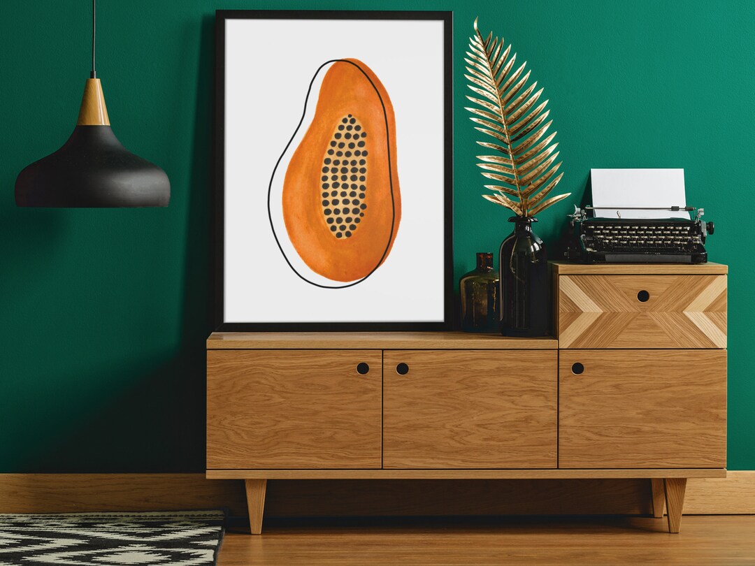 Tropical Fruit Decor, Tropical Fruit Art Print, Fruit Painting Download ...