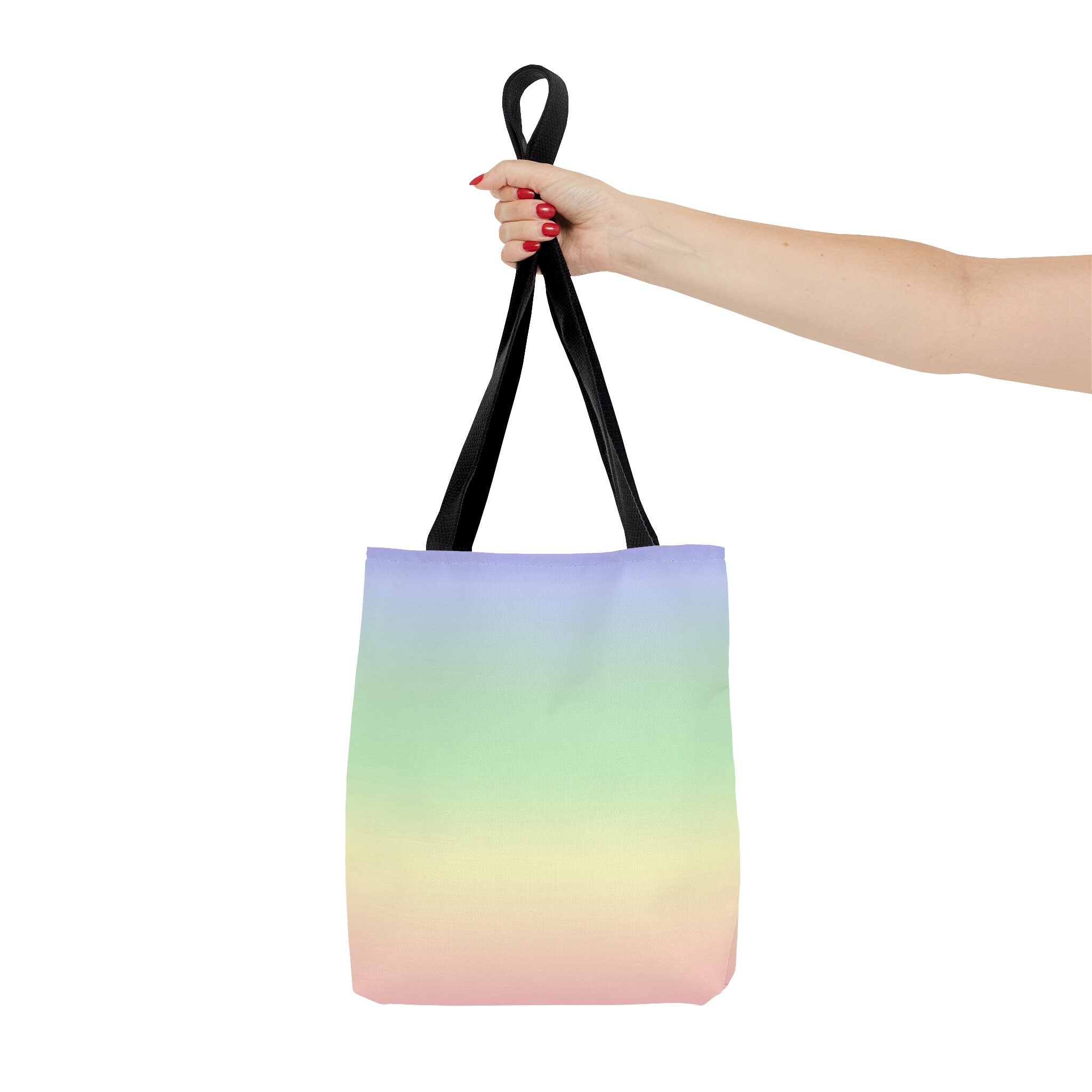 Pastel Tote Bag, Rainbow Colors Bag, Ombre Tote Bag, Gradient Bag ...