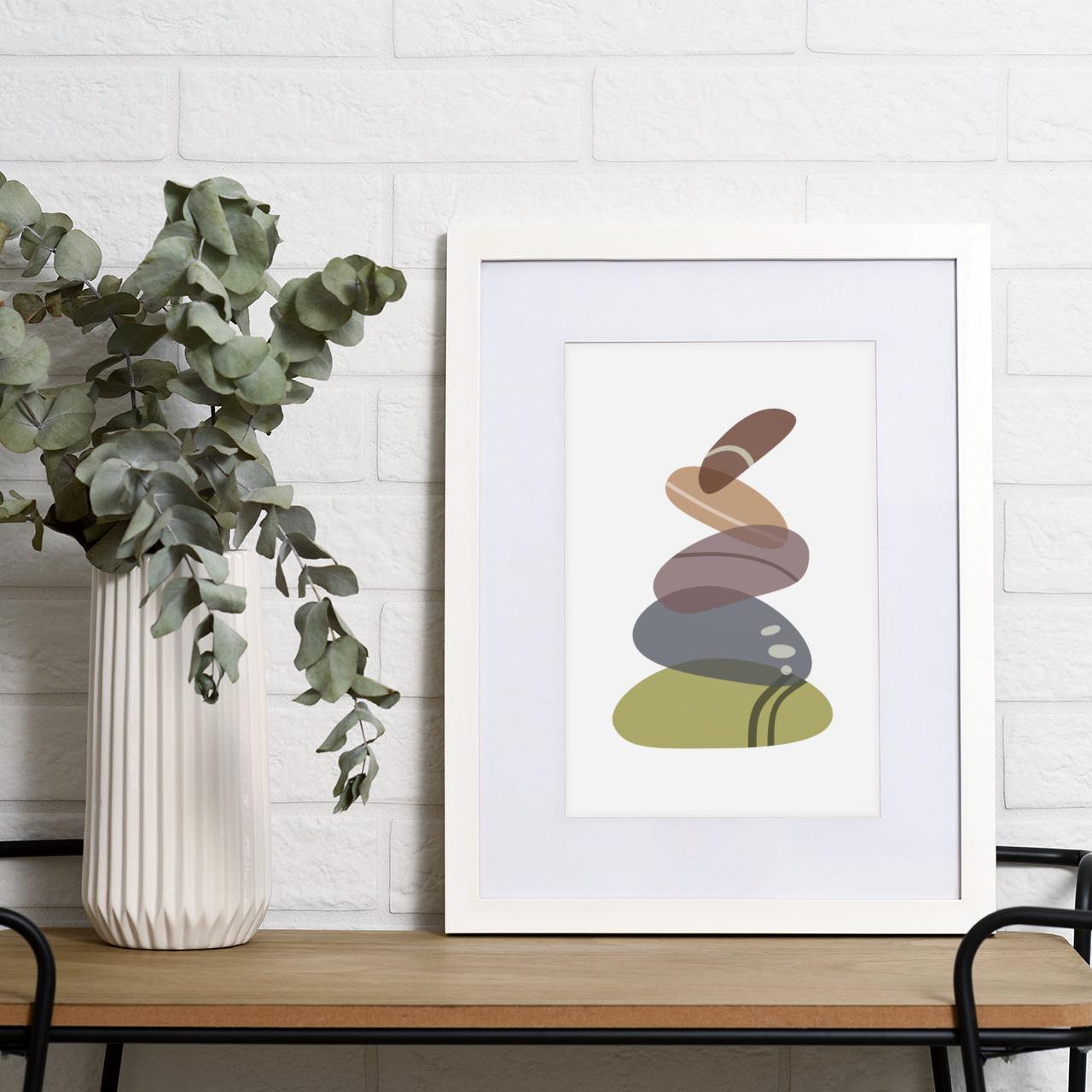Digital Stone Print Rocks Digital Download Abstract Stone Wall Art ...