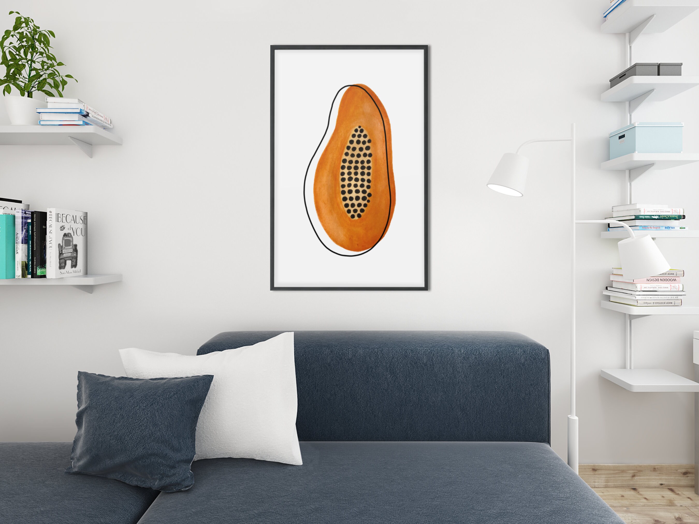 Tropical Fruit Decor, Tropical Fruit Art Print, Fruit Painting Download ...