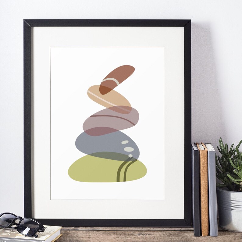 Digital Stone Print Rocks Digital Download Abstract Stone Wall Art ...