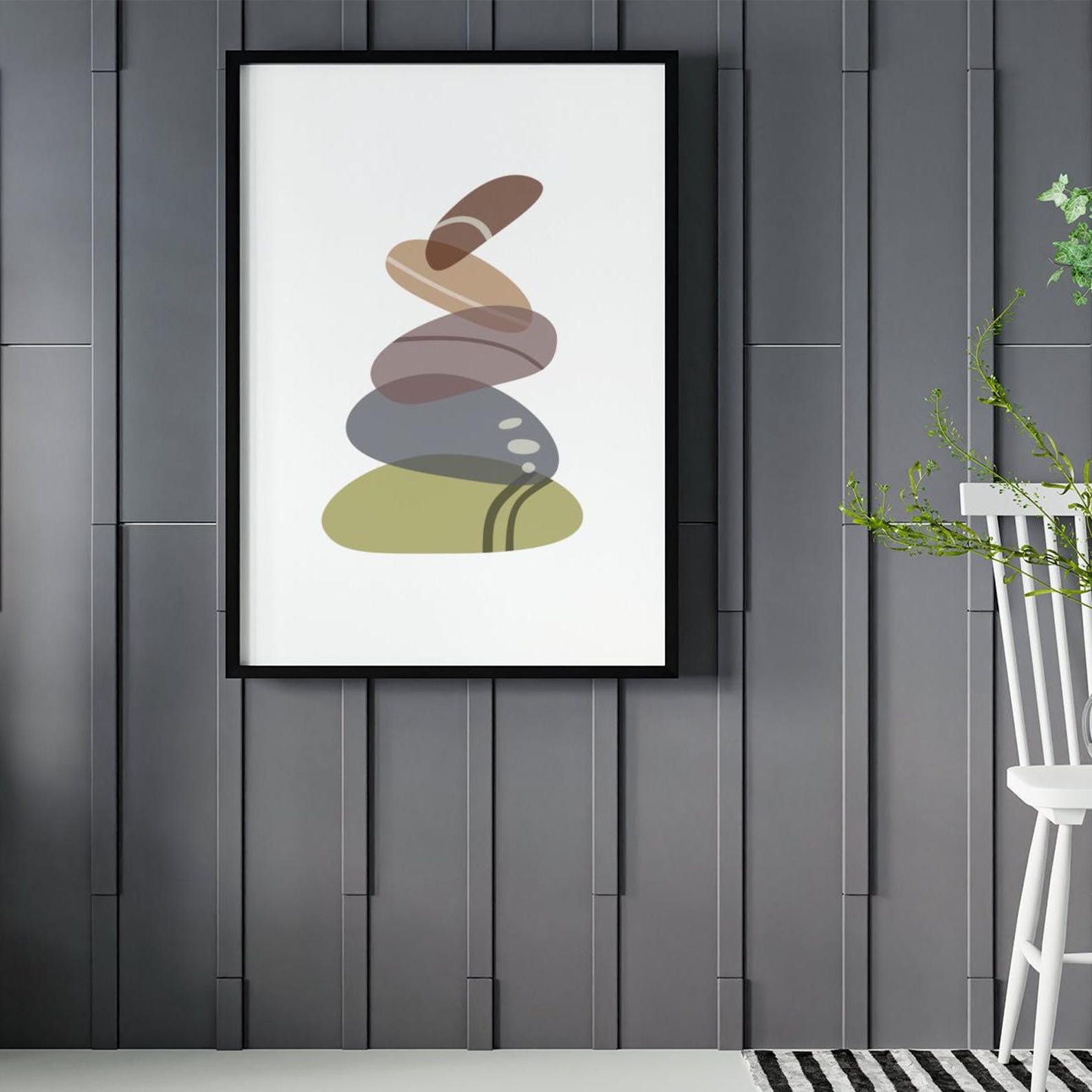 Digital Stone Print Rocks Digital Download Abstract Stone Wall Art ...