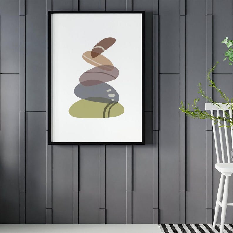 Digital Stone Print Rocks Digital Download Abstract Stone Wall Art ...
