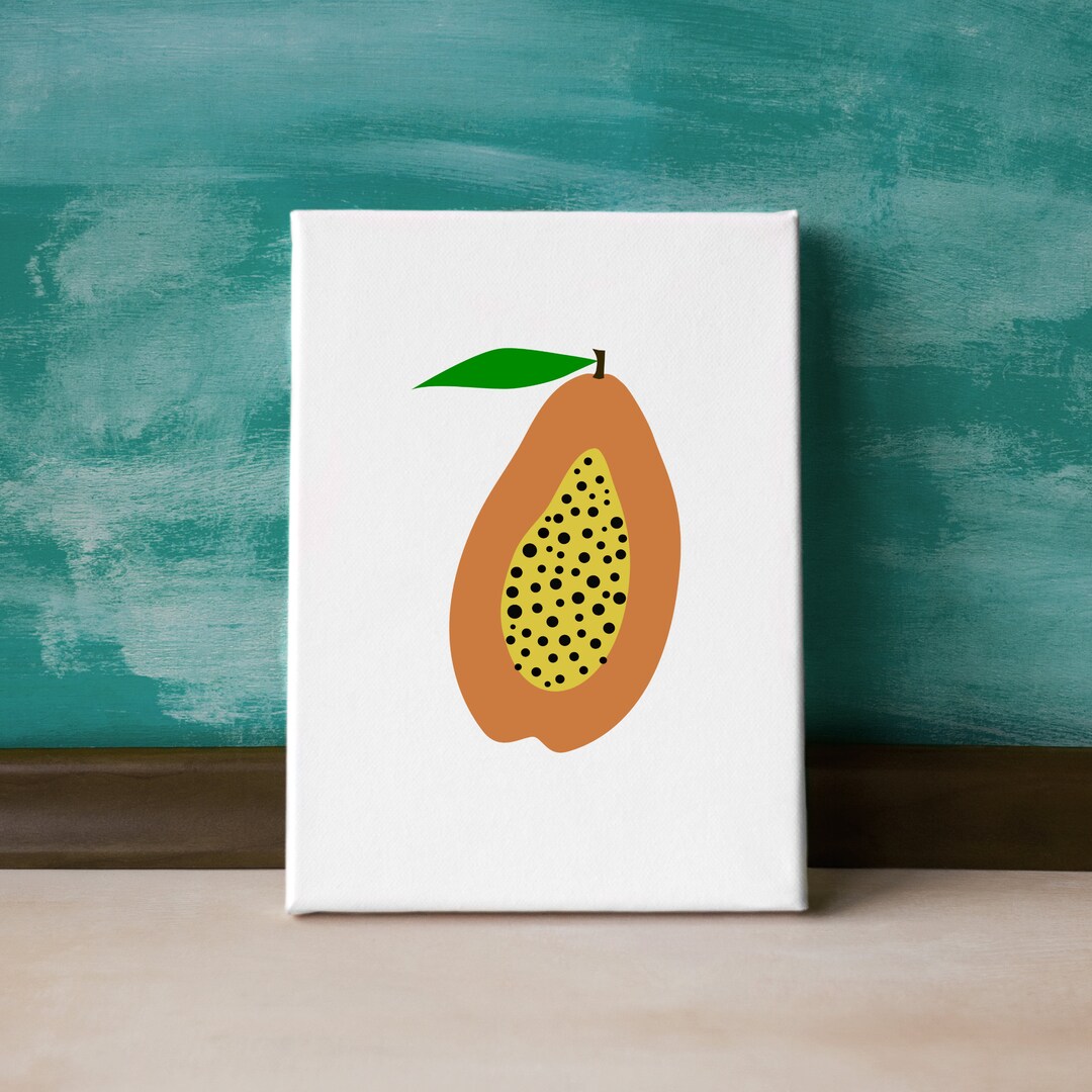 Tropical Fruit Decor, Tropical Fruit Art Print, Fruit Painting Download ...