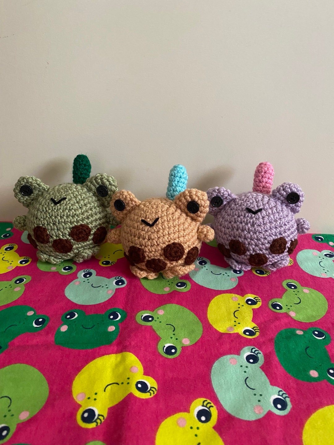 Boba Frog Cute Crochet Amigurumi Plush Stuffed Animal Toy Handmade - Etsy