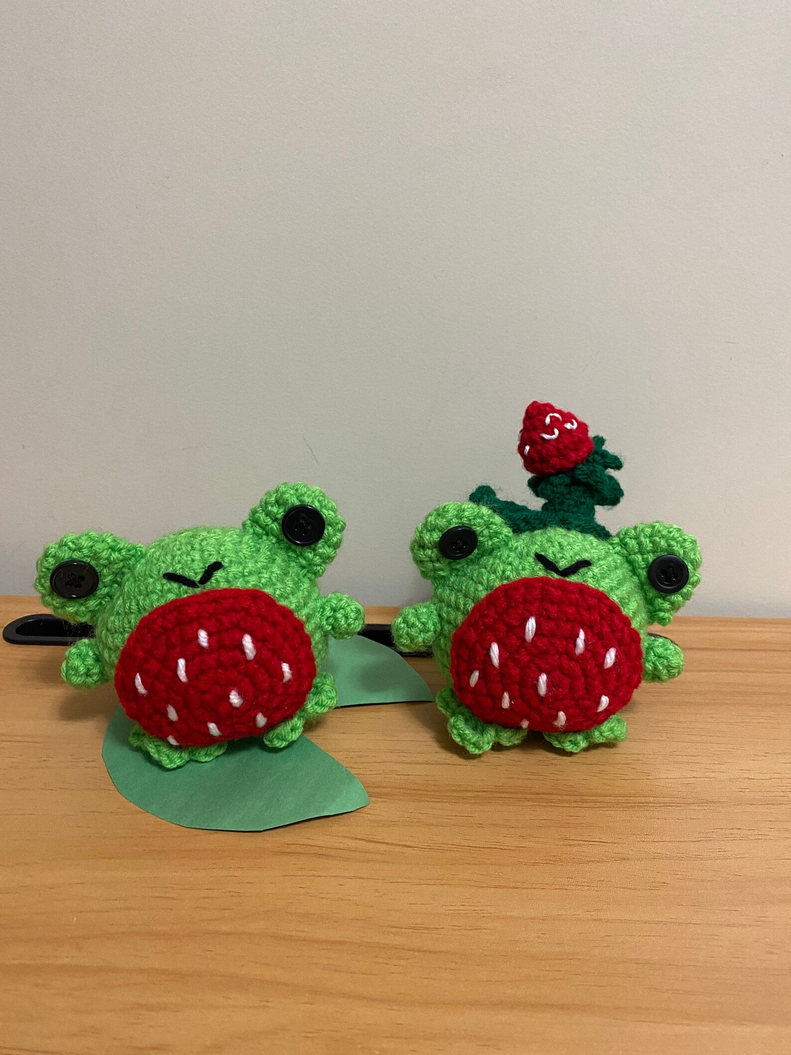 Strawberry Frog Crochet Amigurumi Plush Stuffed Animal Toy | Etsy