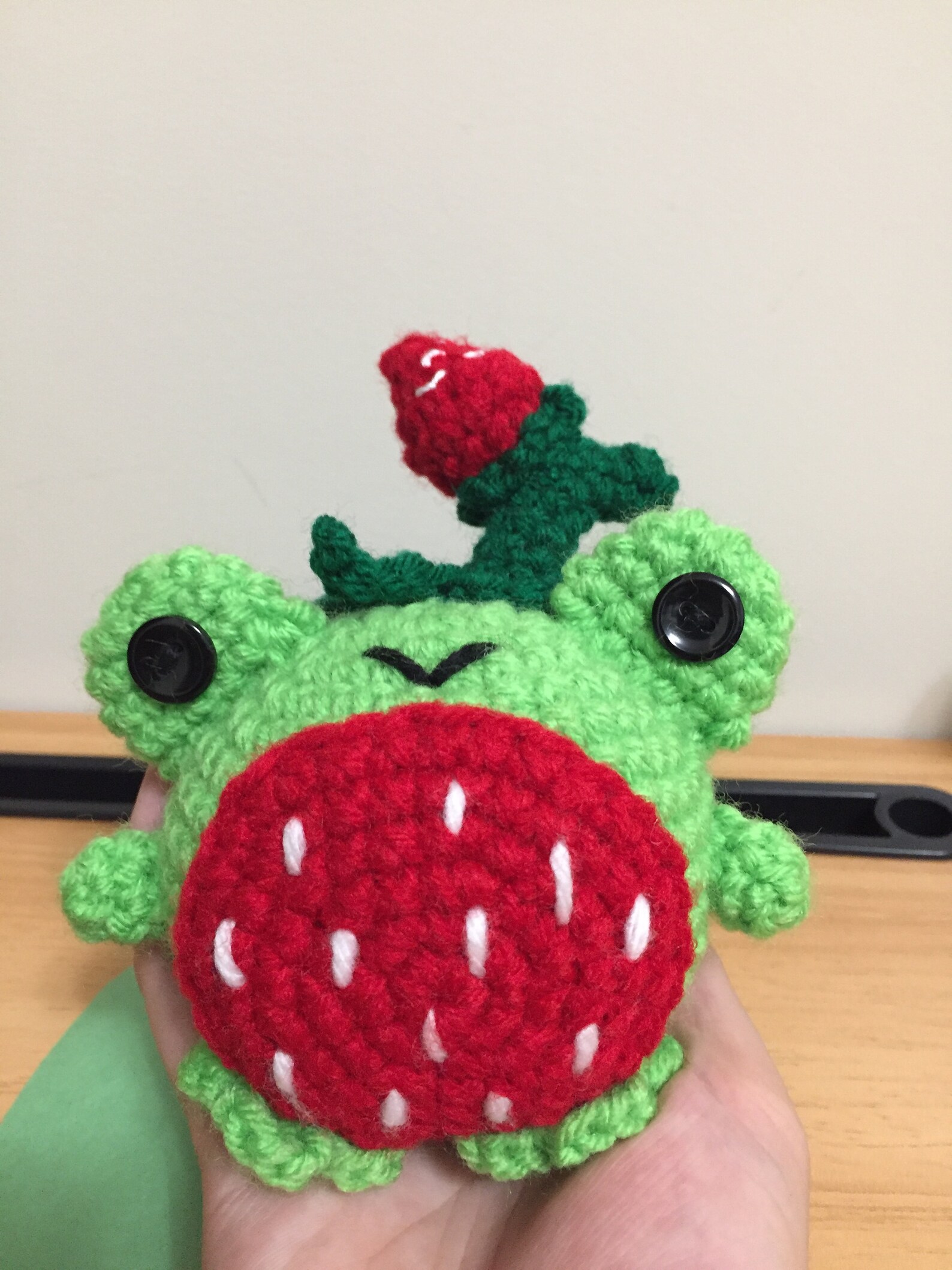 Strawberry Frog Crochet Amigurumi Plush Stuffed Animal Toy | Etsy