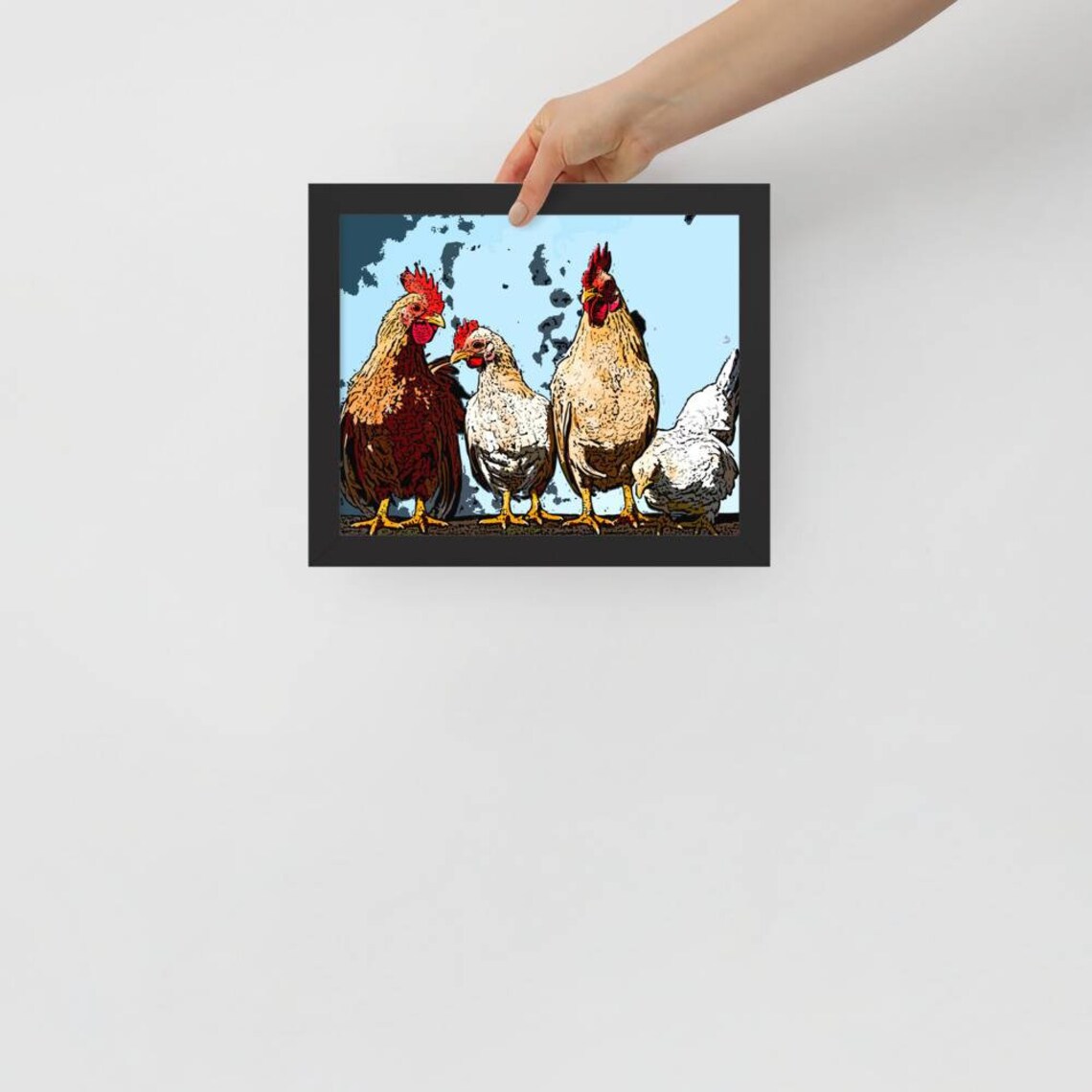 Chicken Poster Chicken Art Chicken Decor | Etsy