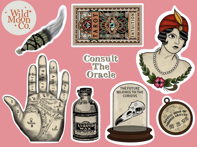 Consult the Oracle Sticker Pack Journal Notebook Laptop - Etsy