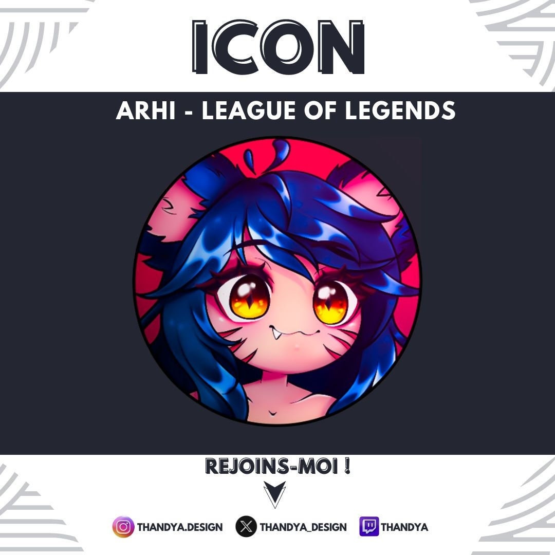PROFILE ICON Ahri League of Legends - Etsy