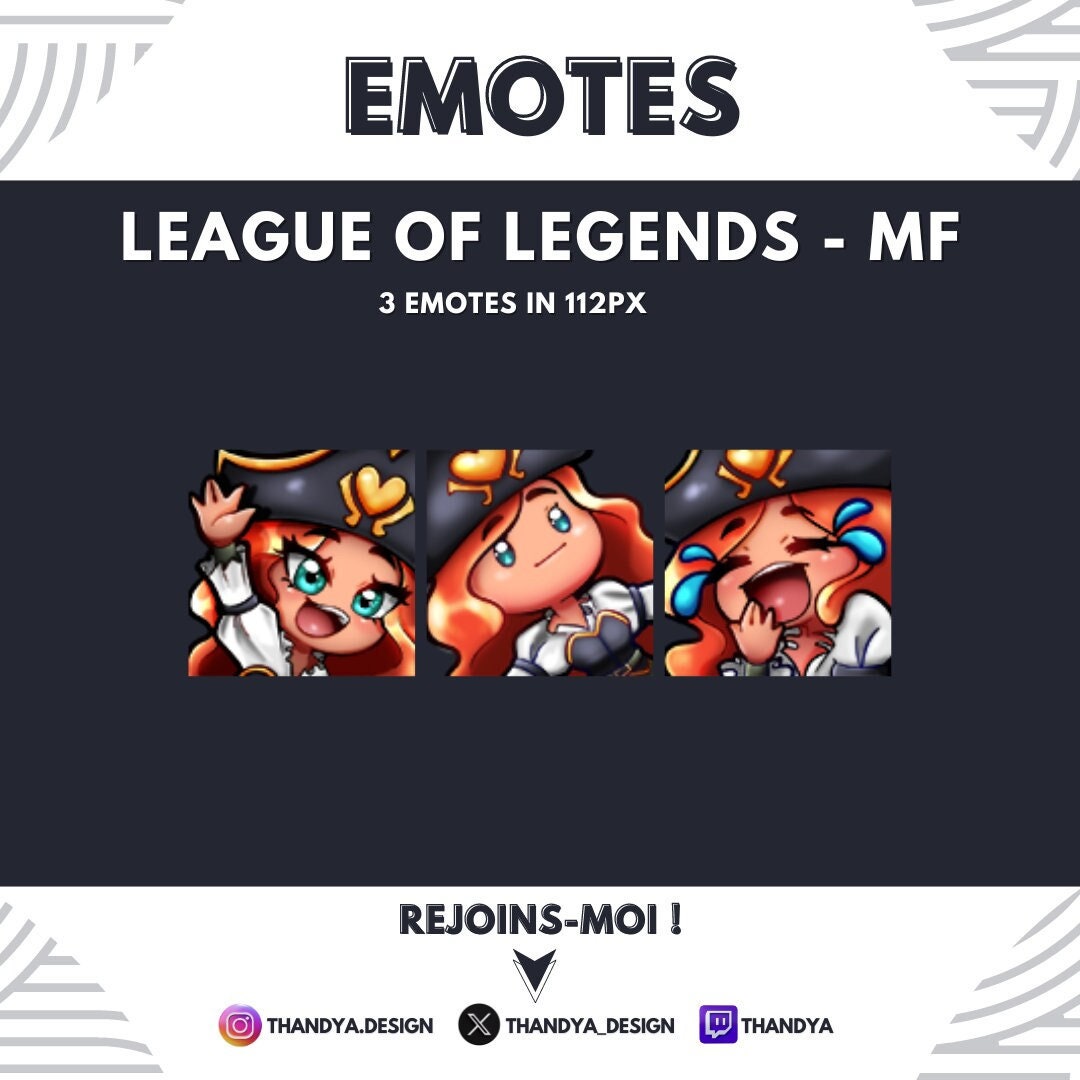 TWITCH/DISCORD EMOTES: Miss Fortune - Etsy
