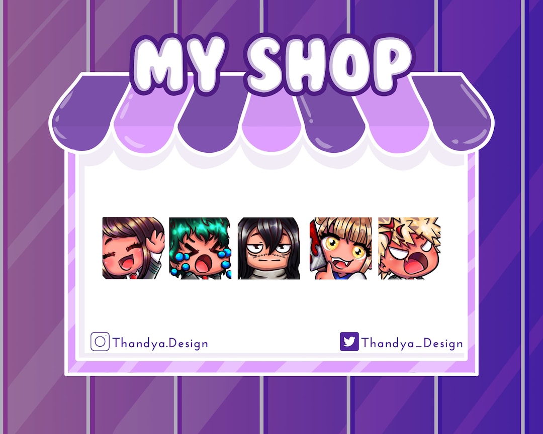 TWITCH/DISCORD EMOTES: Mha - Etsy