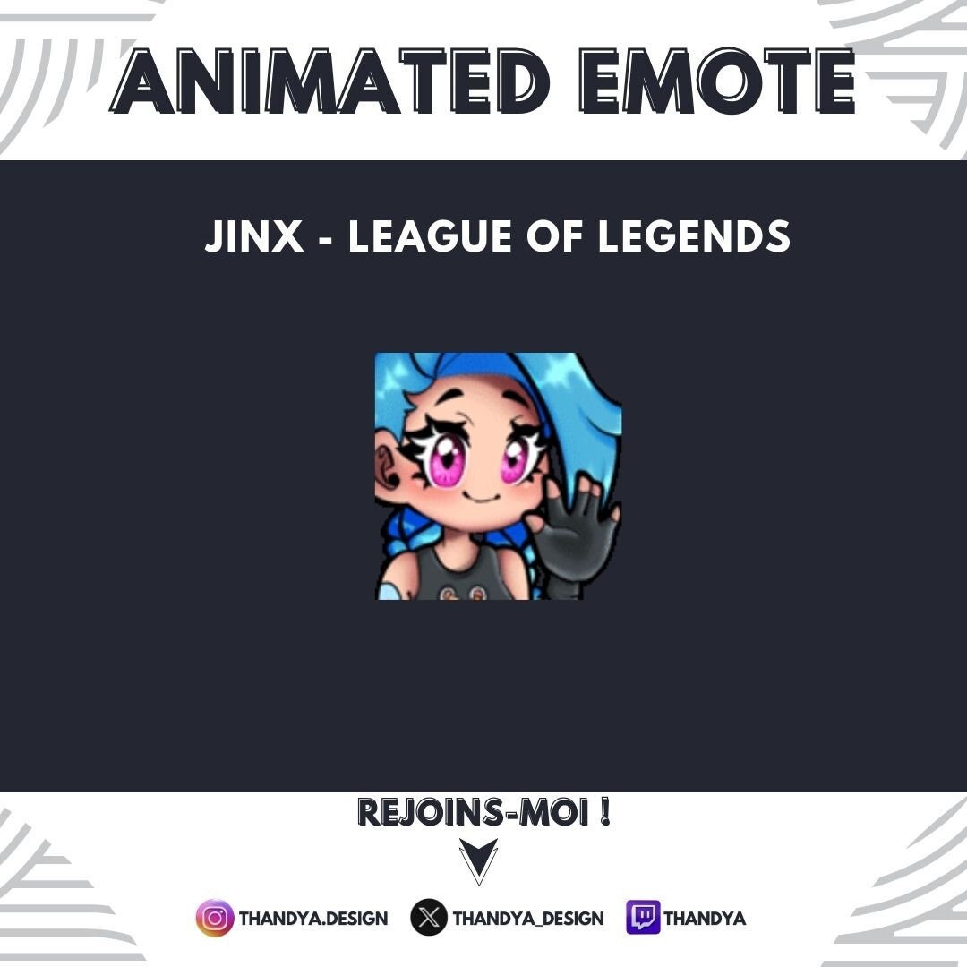 ANIMATED EMOTE: Jinx - Etsy