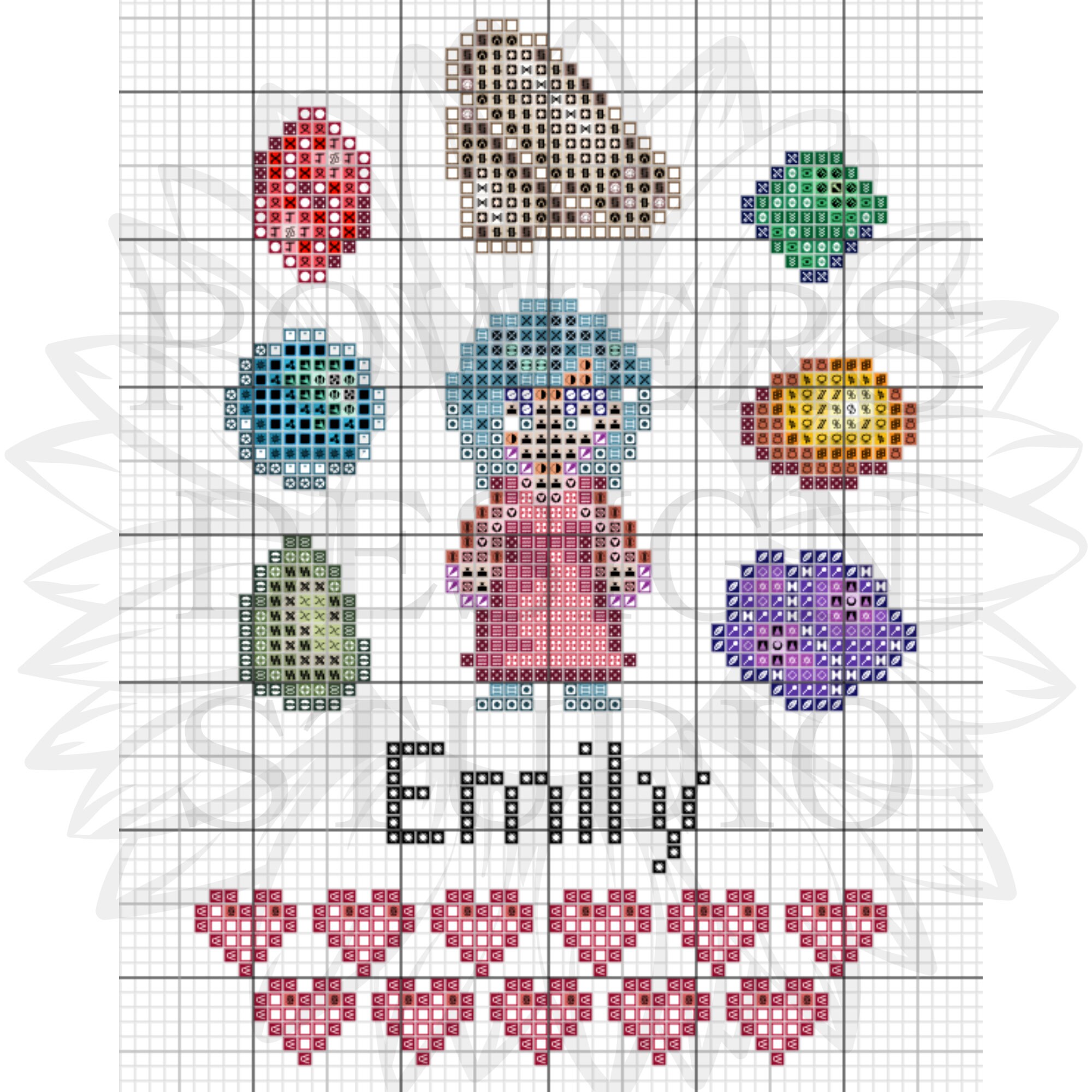 Emily Loves Cross Stitch Pattern - Stardew Valley- Bachelors ...