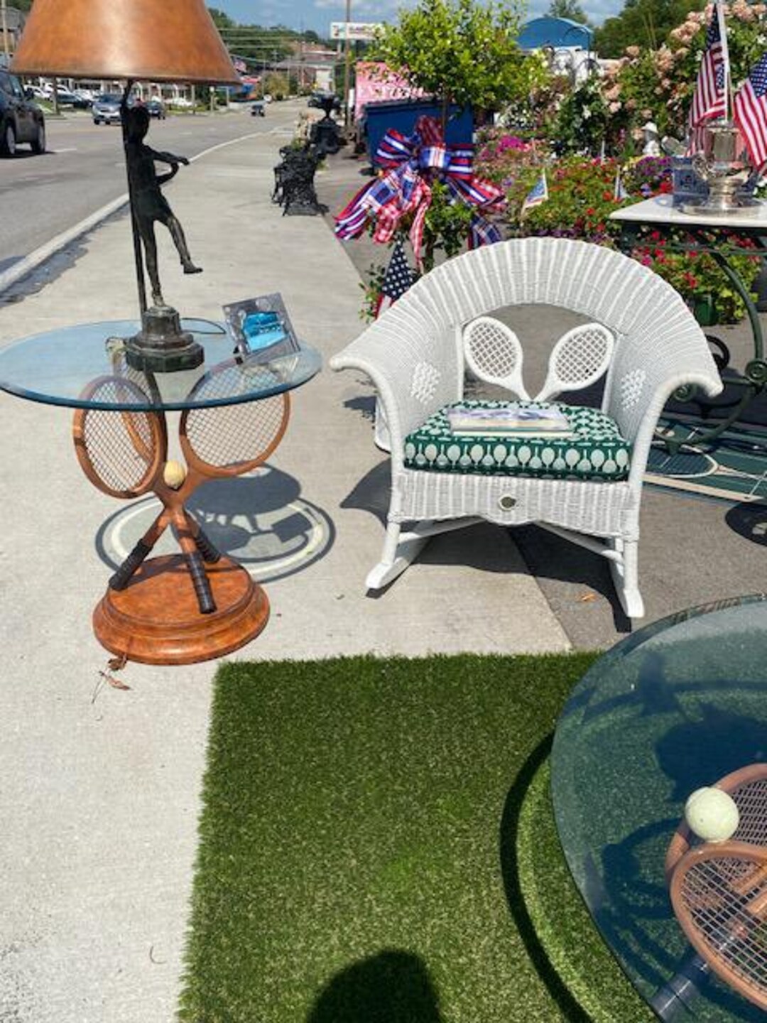 Rare Wicker Wimbledon Collection by Henry Link 13 Pieces End Table With ...