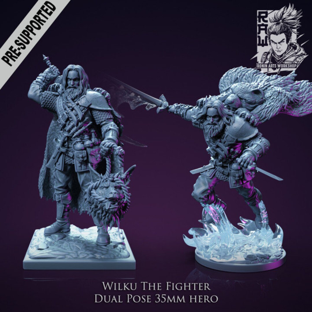 Wilku the Fighter Action and Idle Pose Hero - Etsy