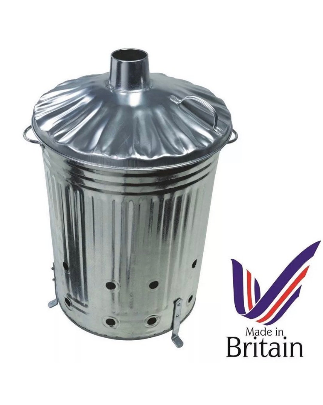 Large 90L Garden Incinerator Burning Fire Pit Bin Rubbish Paper Leaves ...