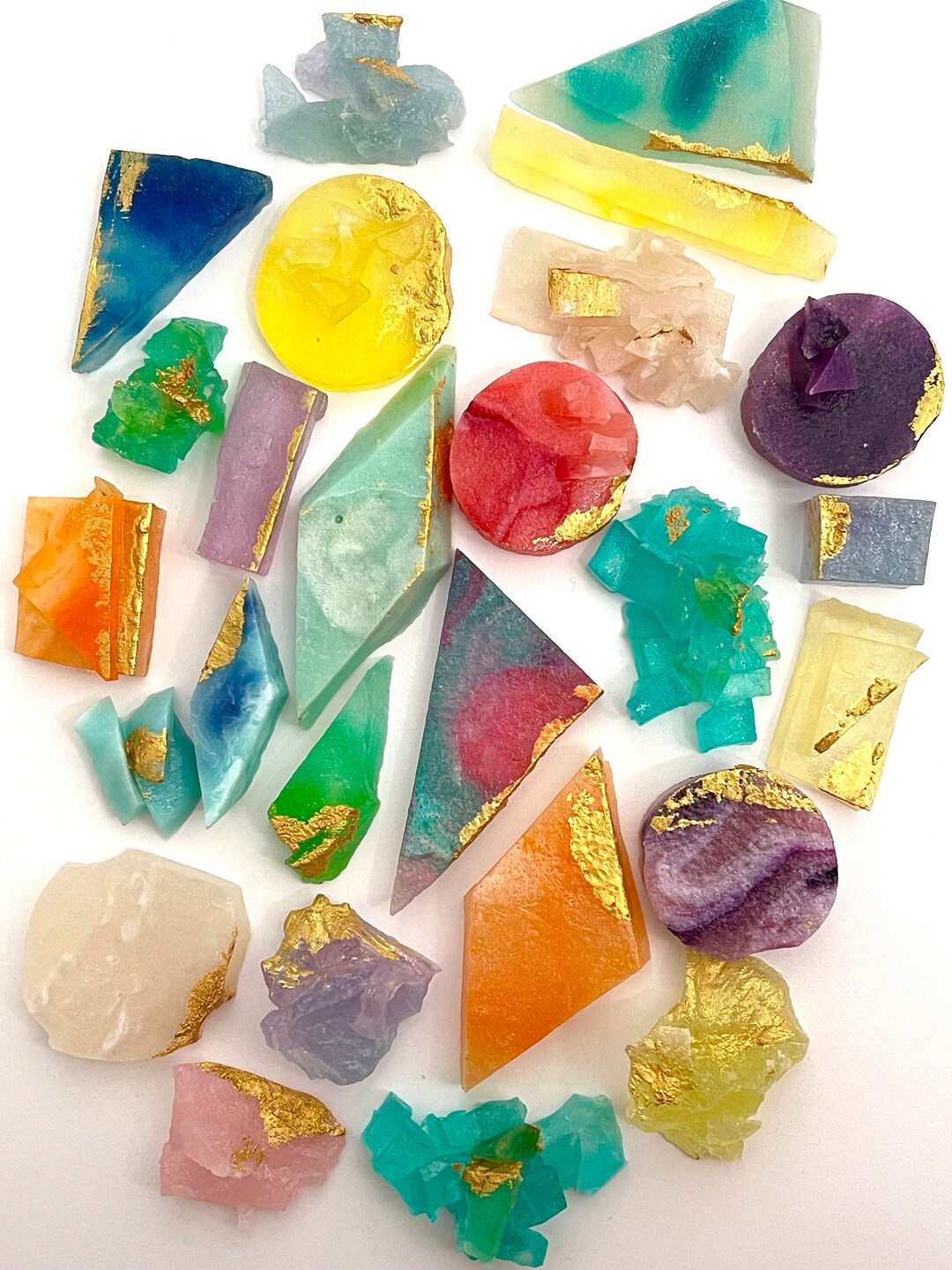 Edible Crystal Candy With GOLD Assorted Flavors Treasure Box - Etsy