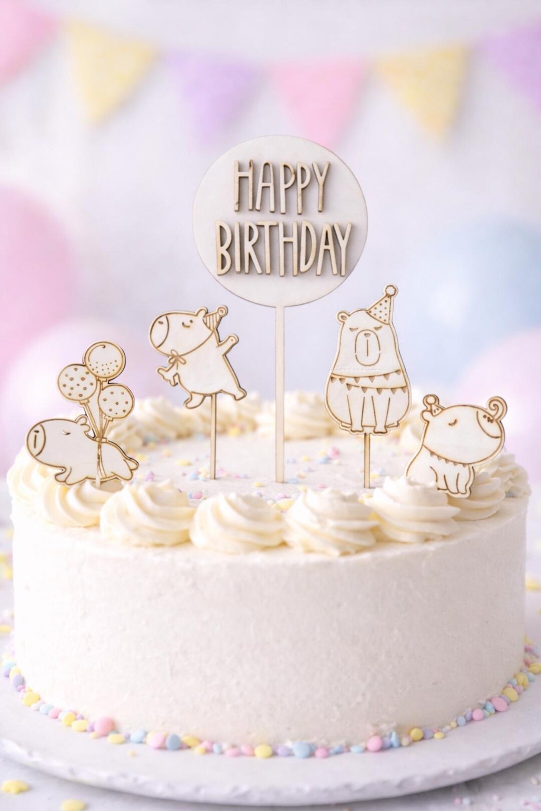Lasercut Capybara Caketopper Geburtstag Torte Geschenk SVG Laser Cut - Etsy