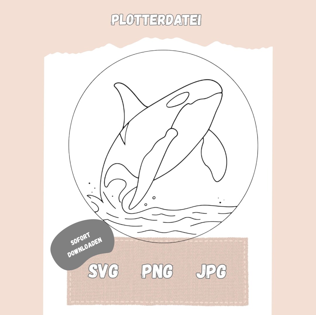 Plotter File Orca Cricut Svg Tshirt School Cone - Etsy