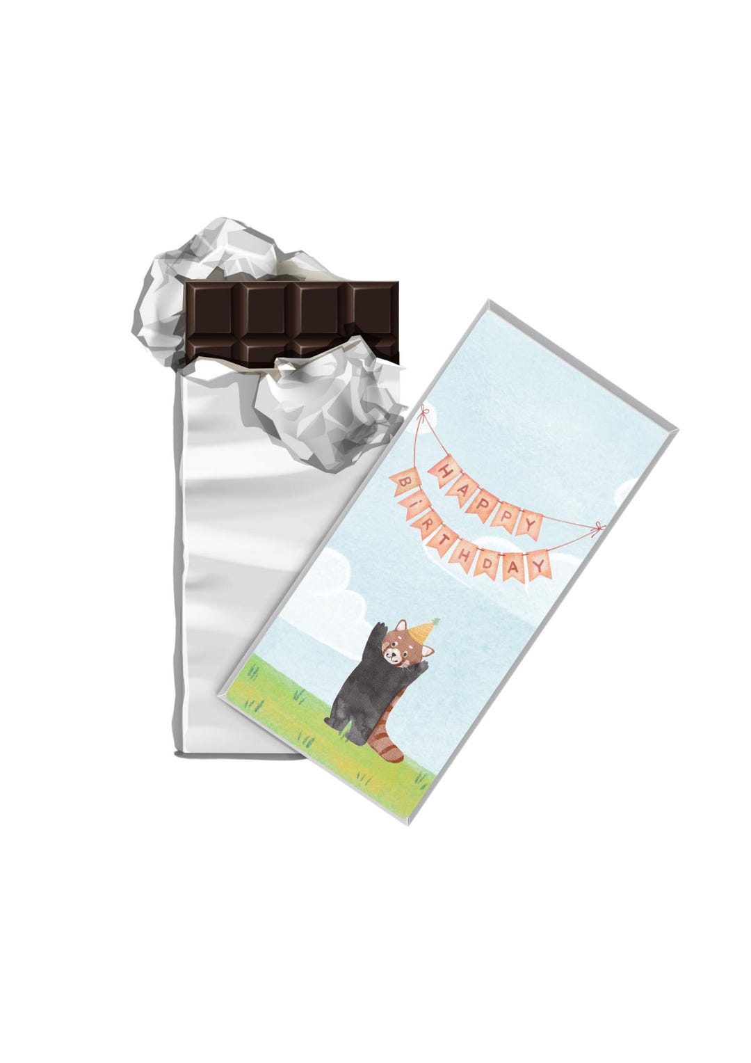 Chocolate Happy Birthday Birthday Greeting Card Banderole Milka PDF ...