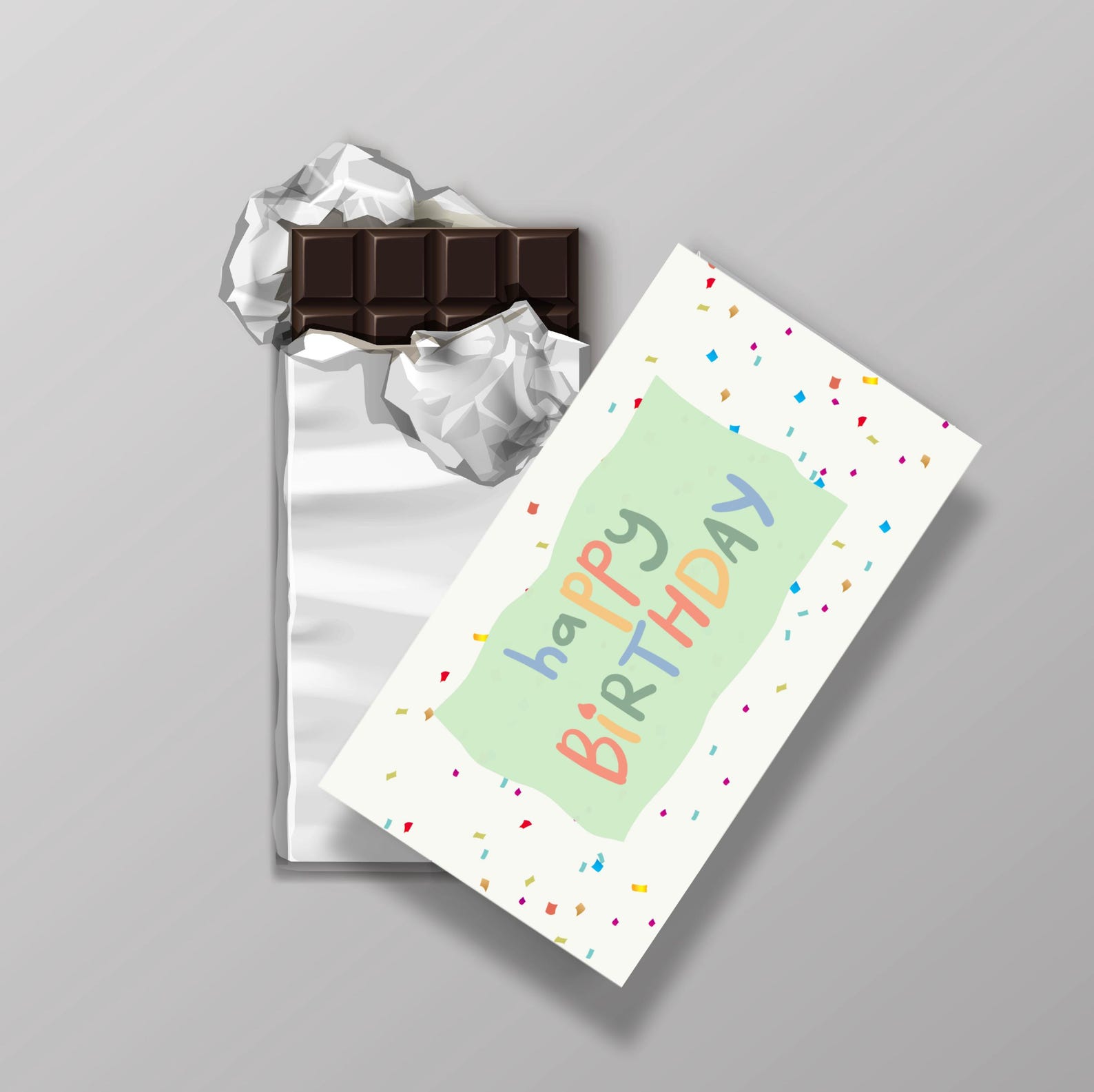 Chocolate Happy Birthday Birthday Greeting Card Banderole Milka PDF ...