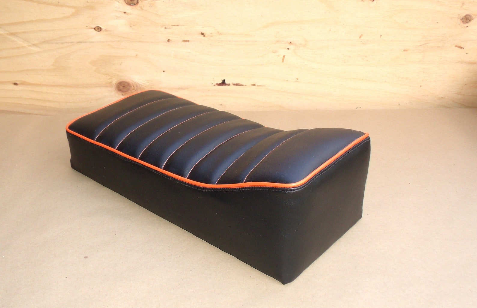 16 X 7 black/orange raised back MINI BIKE SEAT | Etsy