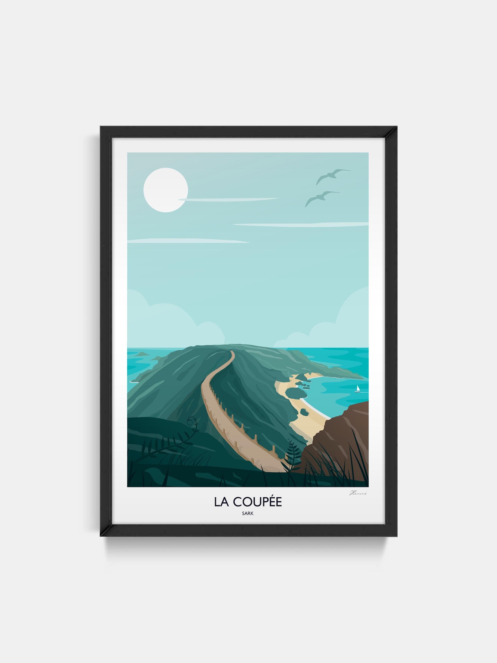 Sark Print, Sark Island Art Print, Print, Travel, Channel Islands, Gift ...