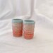 White Stoneware Sunset Ceramic Bump Shot Glass - Etsy