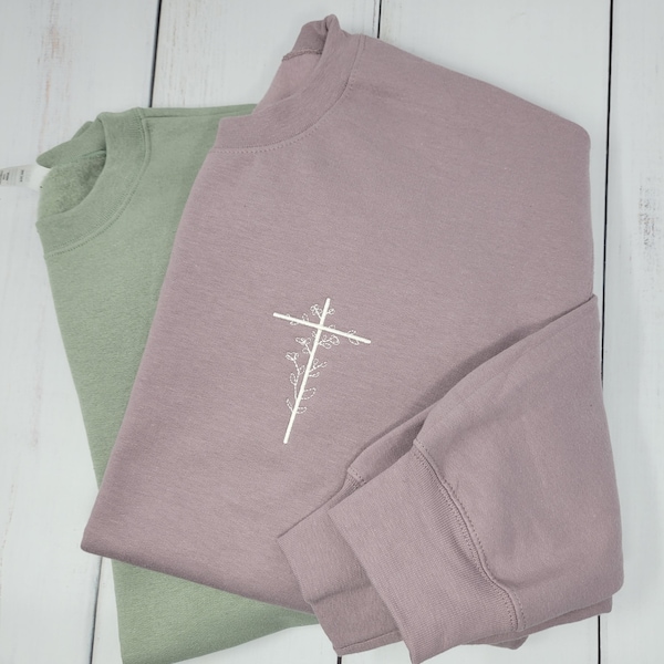 Christian Embroidered Sweatshirt - Etsy