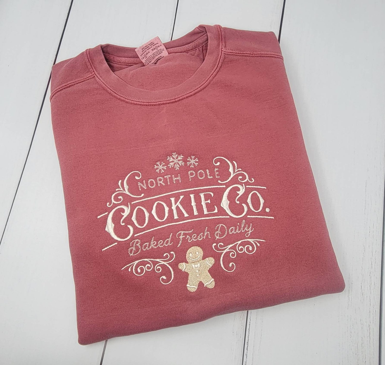 Vintage North Pole Cookie Co Comfort Colors Crew Neck Cookies - Etsy