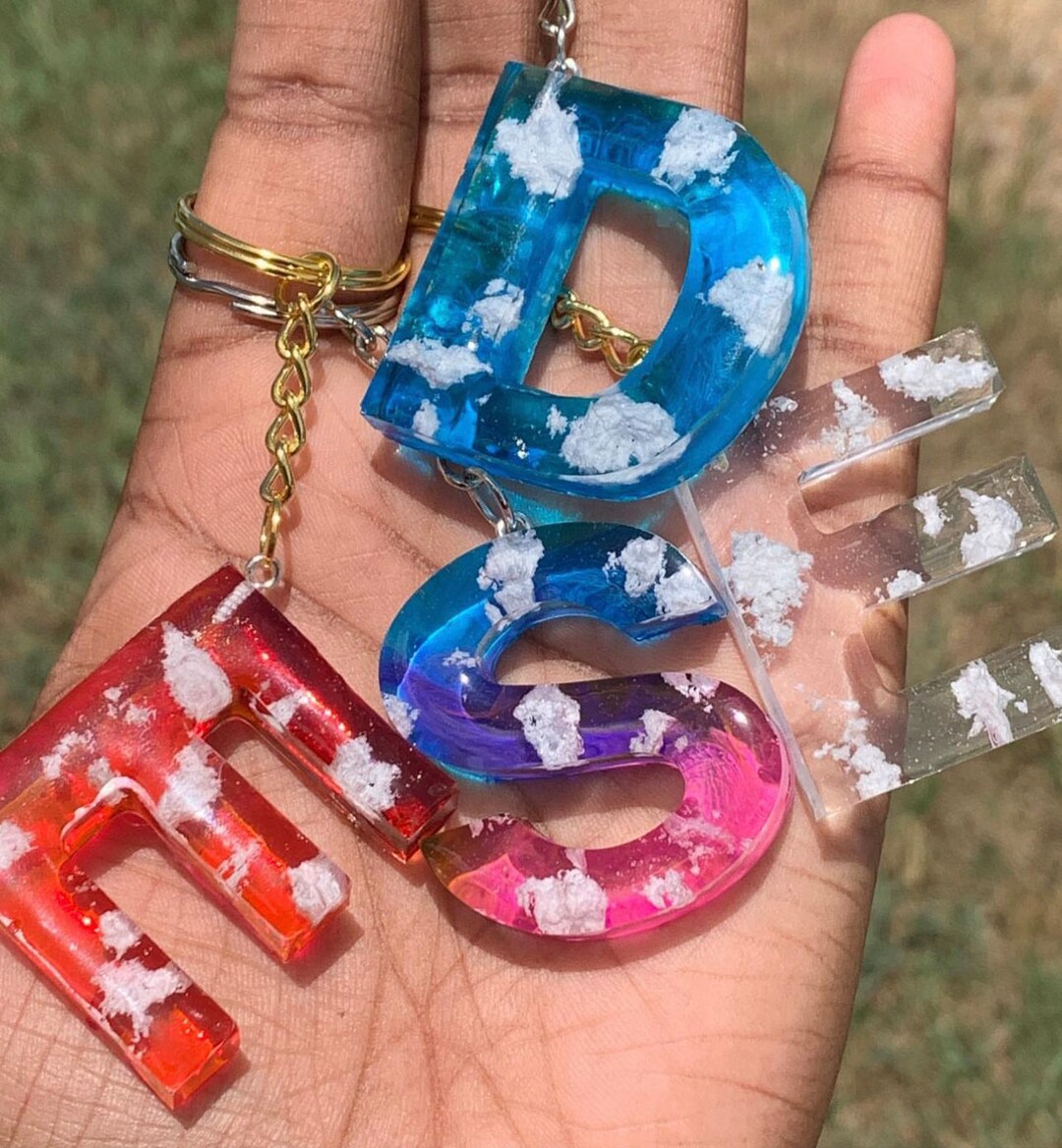 Sky Keychains Cute Initial Keychain Customized Keychains Kids Backpack ...