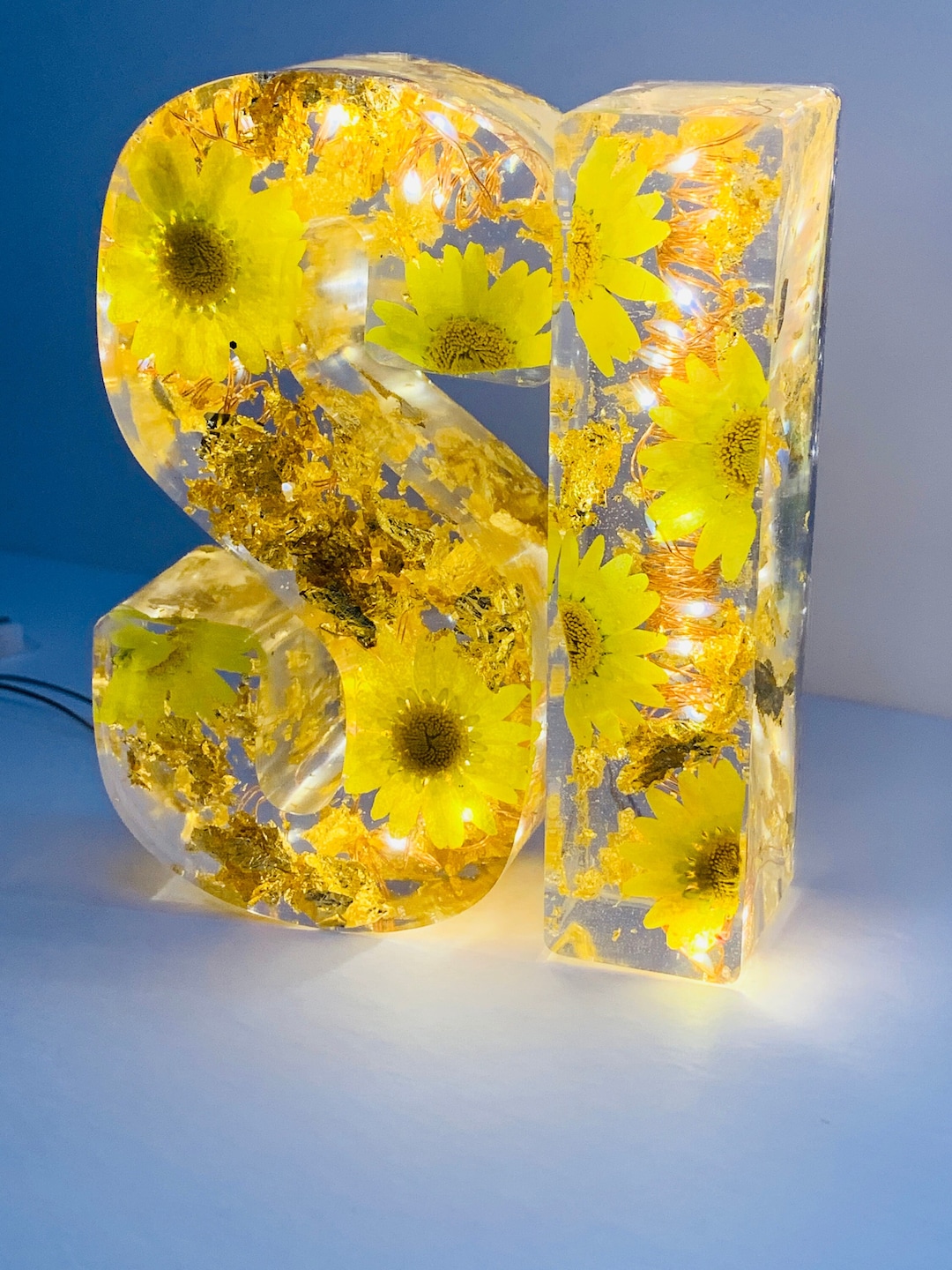 LED Initial Fairy Light Lamp for Kids Room Custom Nursery Decor Baby ...