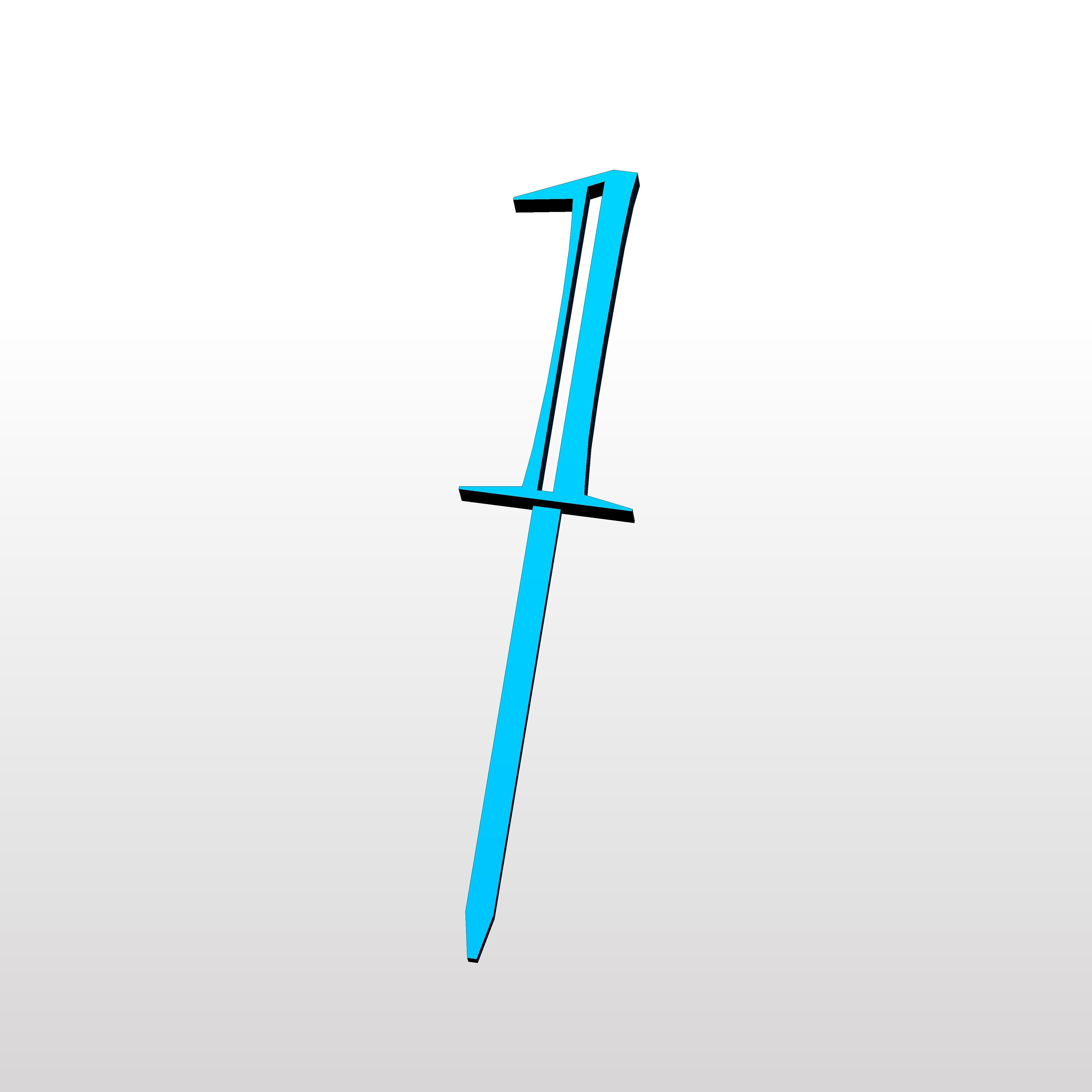 Digit Cake Topper, Numbers Svg Stl File. 1 Year Digit, 3 Year Digit ...