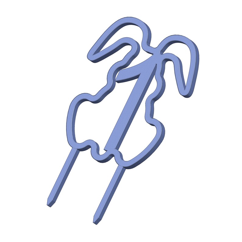 Cake Topper Numbers Svg Bunny Stl File. Rabbit Cake Topper 1 | Etsy