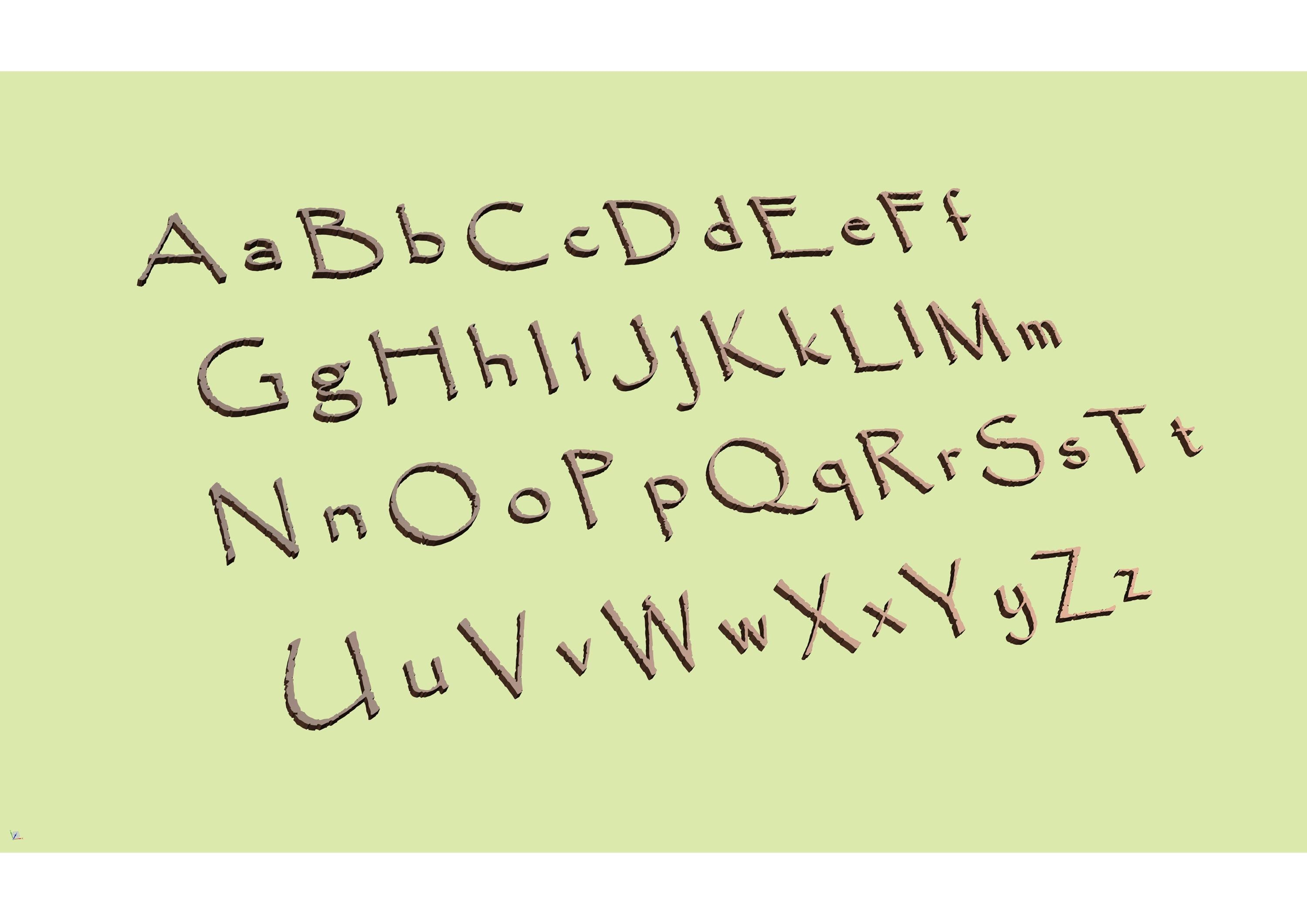 3D Printable English Alphabet Models - Uppercase & Lowercase Letters ...