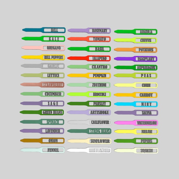 3d Printed Plant Labels - Etsy