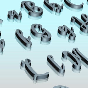 3D Printable English Alphabet Models - Uppercase & Lowercase Letters ...