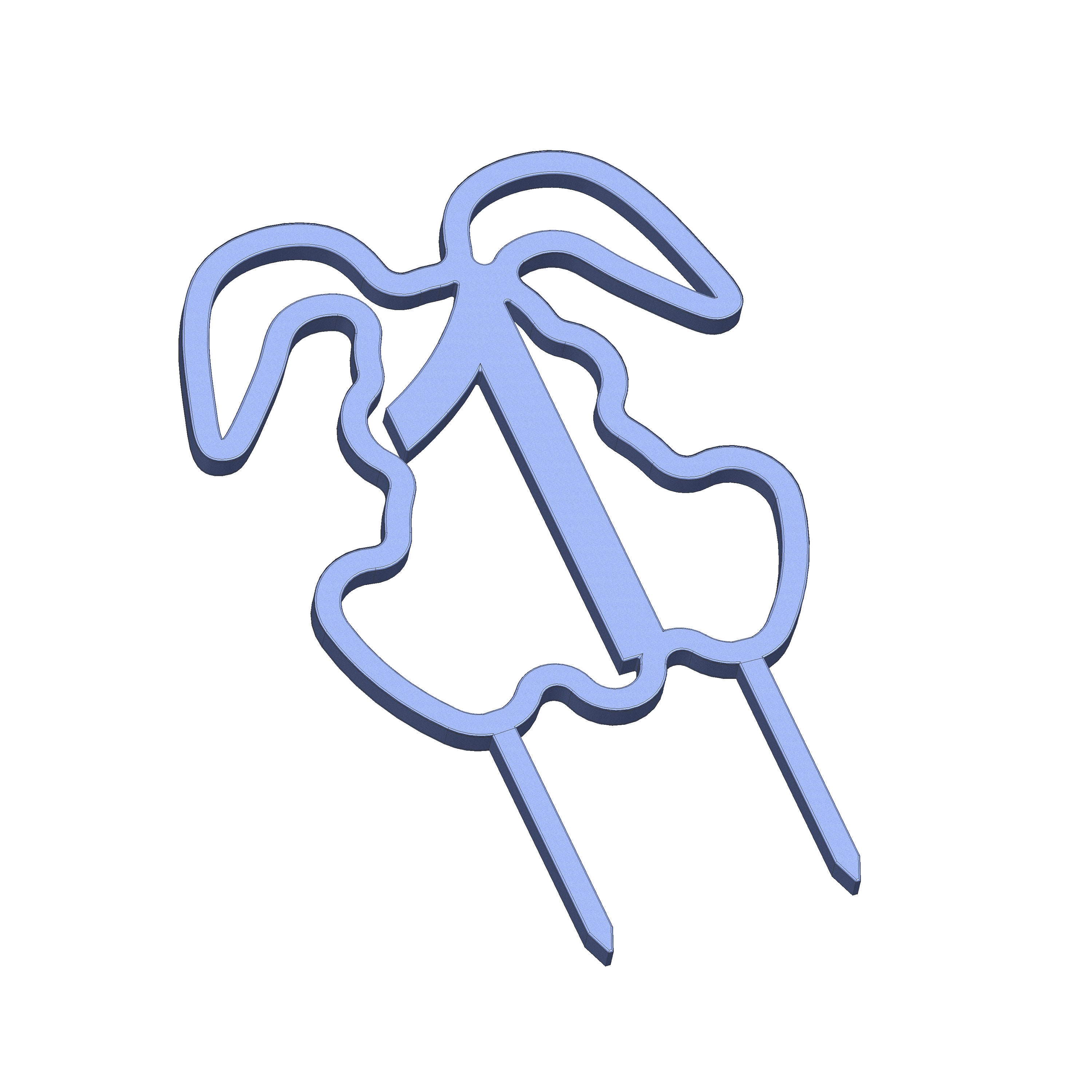 Cake Topper Numbers Svg Bunny Stl File. Rabbit Cake Topper 1 Year Digit ...