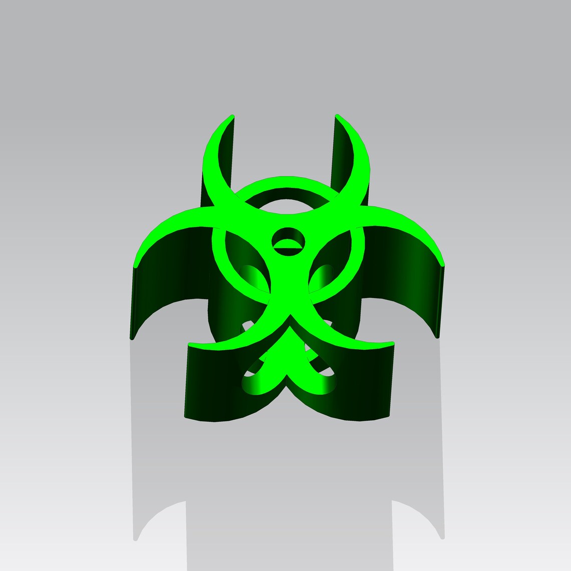 Biohazard Sign Straw Topper 3d Print File Stl Files. - Etsy