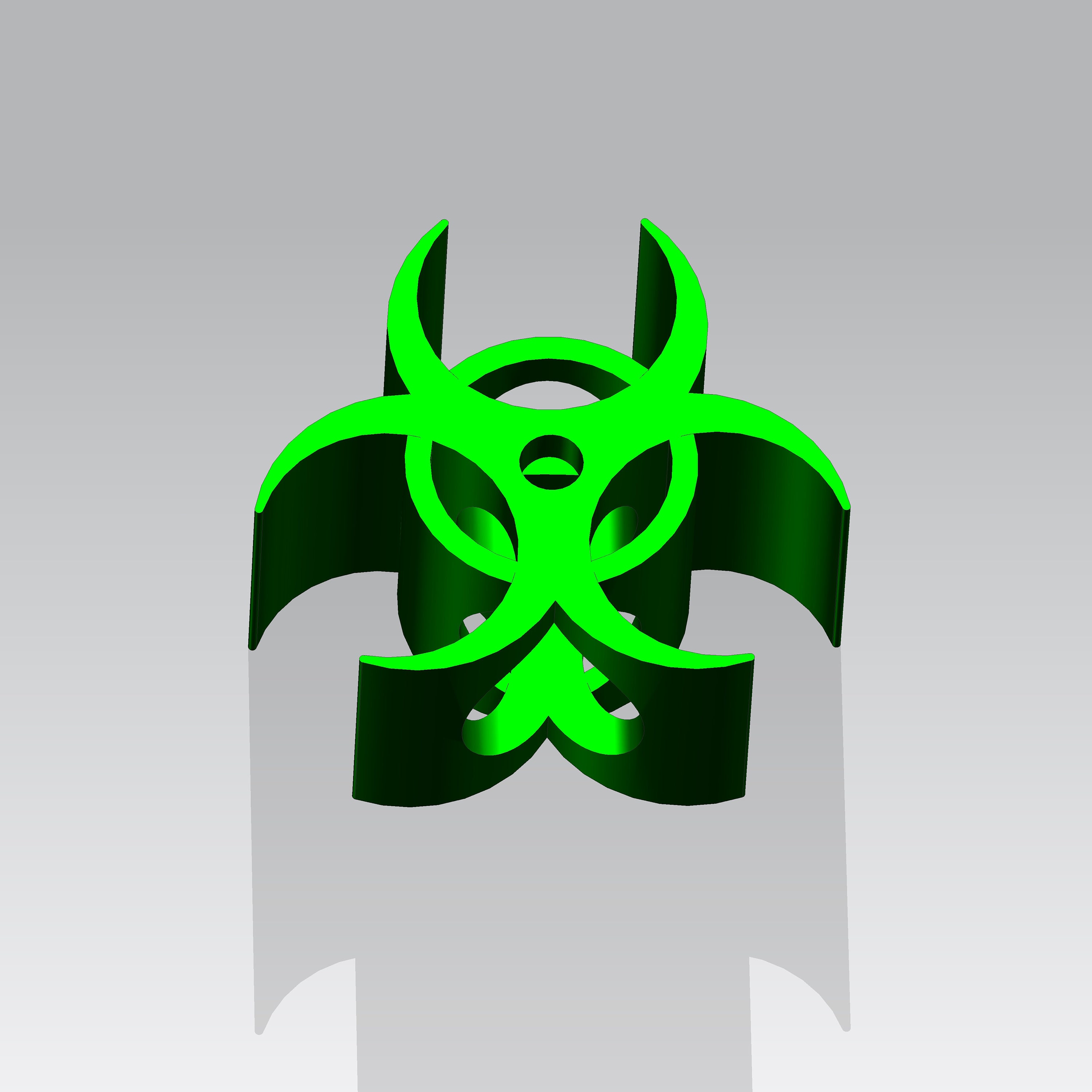 Biohazard Sign - Straw Topper, 3d Print File, Stl Files. Tropical Straw ...