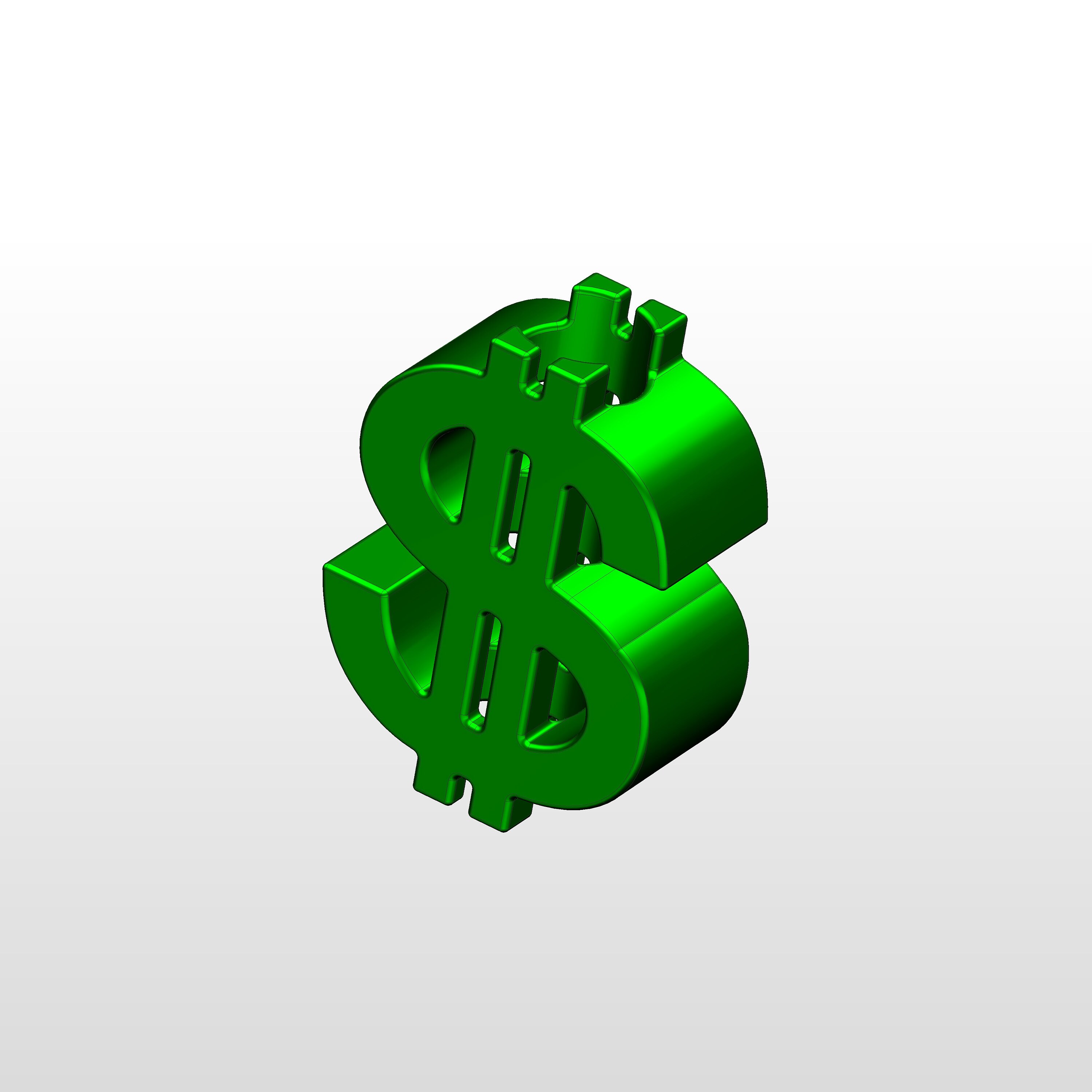 Straw Topper, Dollar Sign, 3d Print File, Stl Files. Tropical Straw ...