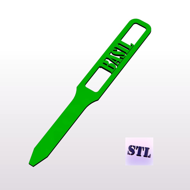 Garden Markers Stl Files - Green Beans, Chives, Corn, Cucumber, Fennel ...