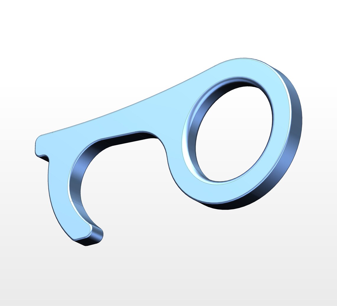 Door Opener Key Chains for Women 3d Printed Stl Files. Touchless ...