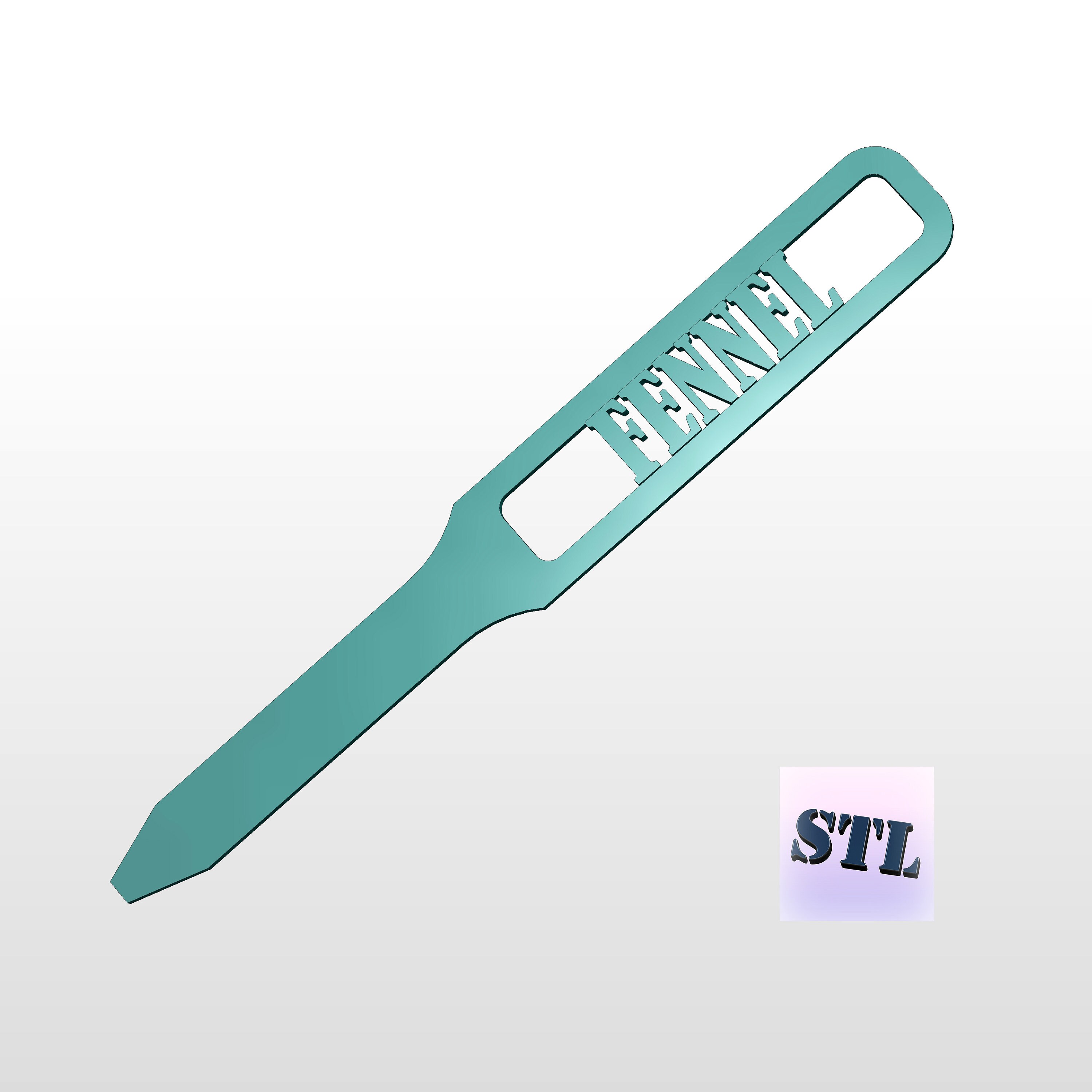 Garden Labels Set, 3d Stl Cnc Model - Cilantro, Oregano, Onion, Lettuce ...